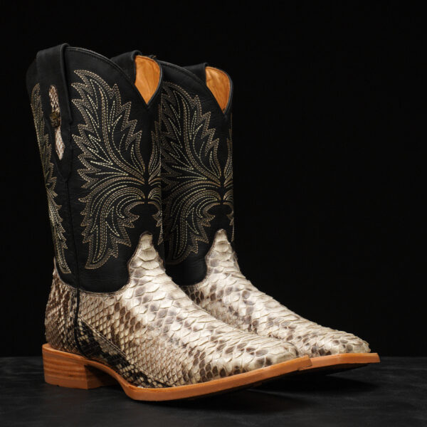 AUTHENTIC Natural Python – Arena Square Toe - Alfa Western WearAlfa ...