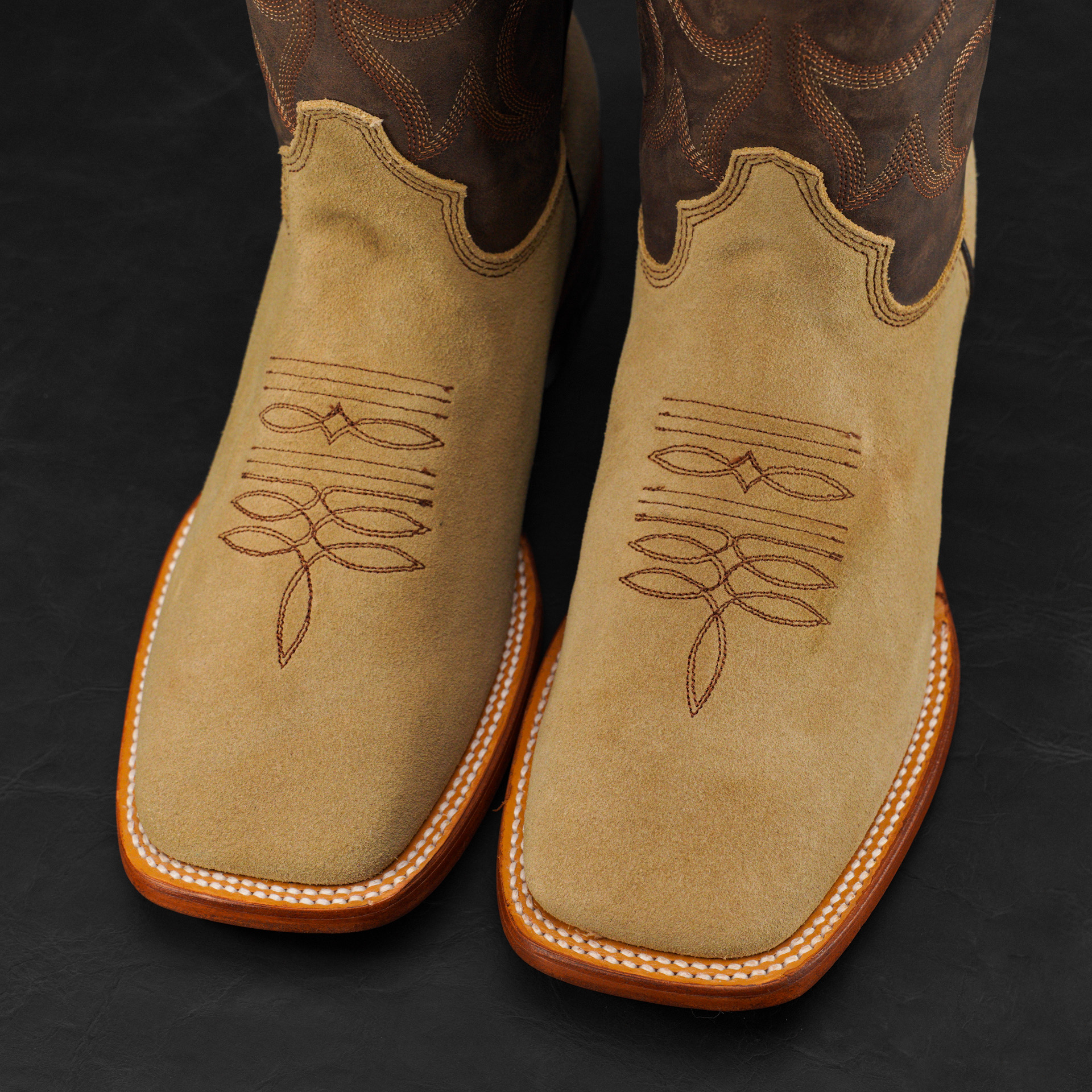 Sand Roughout – Square Toe - Alfa Western WearAlfa Western Wear